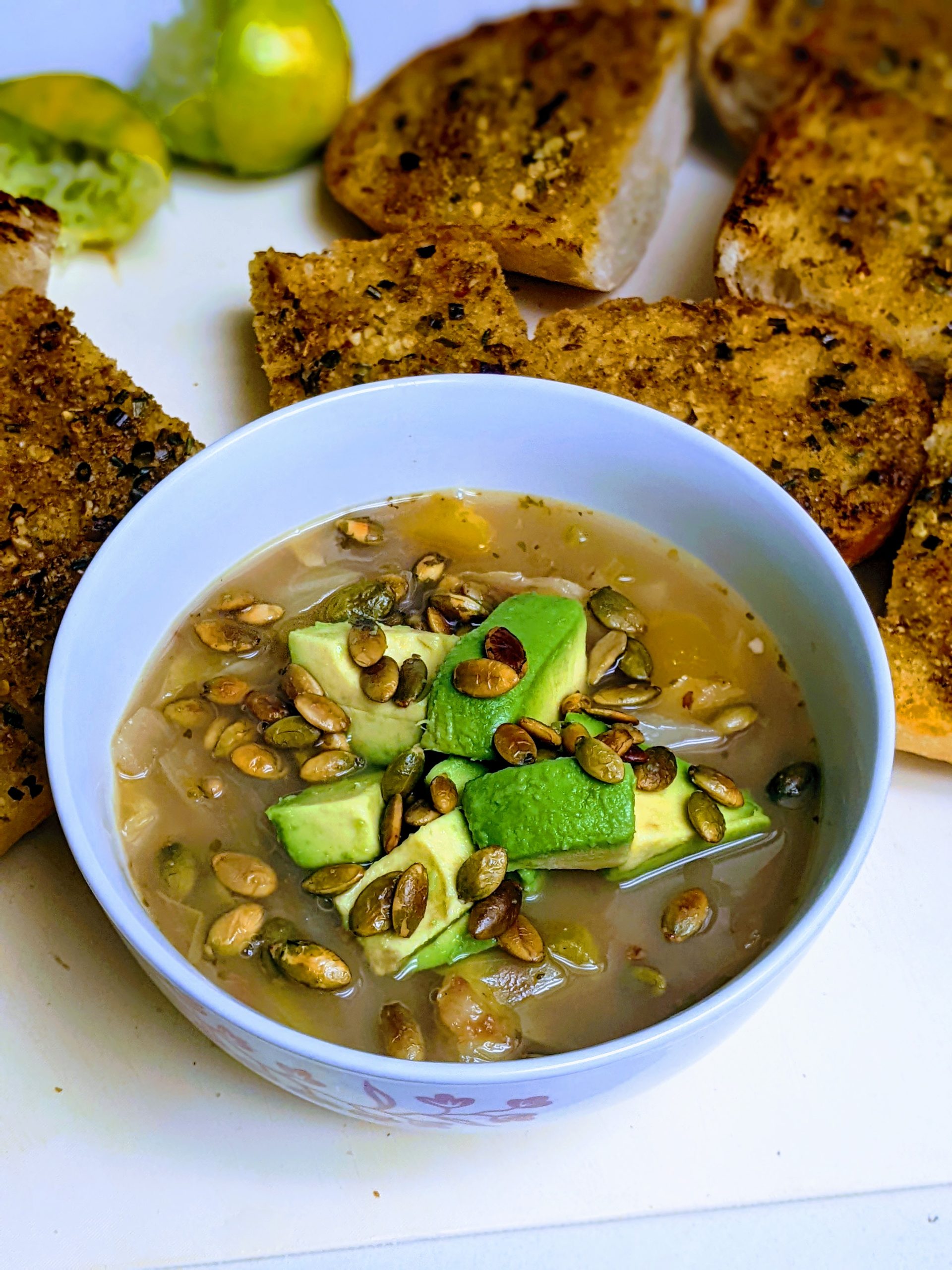 Cabbage Tomatillo Soup